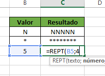 Aprenda a utilizar a função REPT no Excel - Ninja do Excel