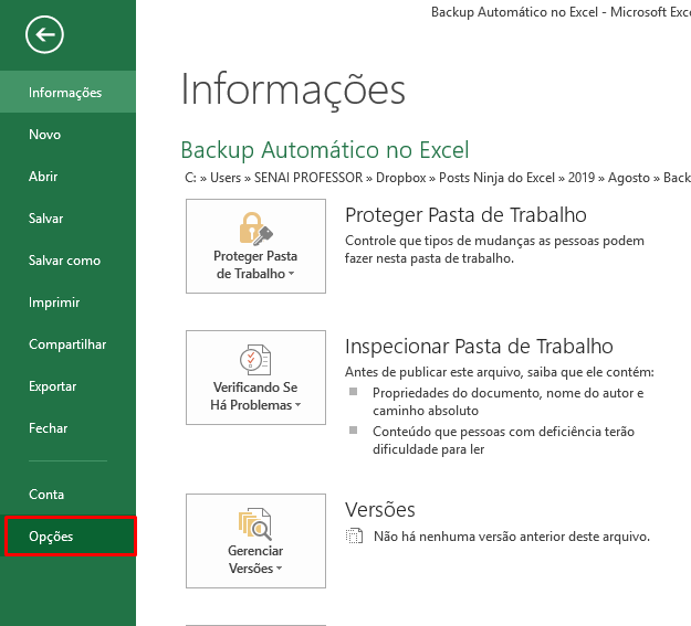 Como Criar um Backup Automático no Excel - Nunca mais perca nada ...