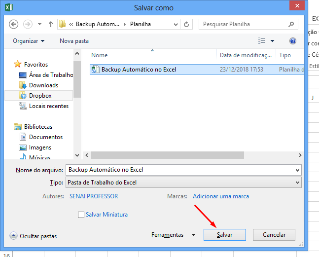 Como Criar um Backup Automático no Excel - Nunca mais perca nada ...