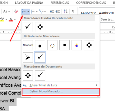 Marcadores no Word - Ninja do Excel