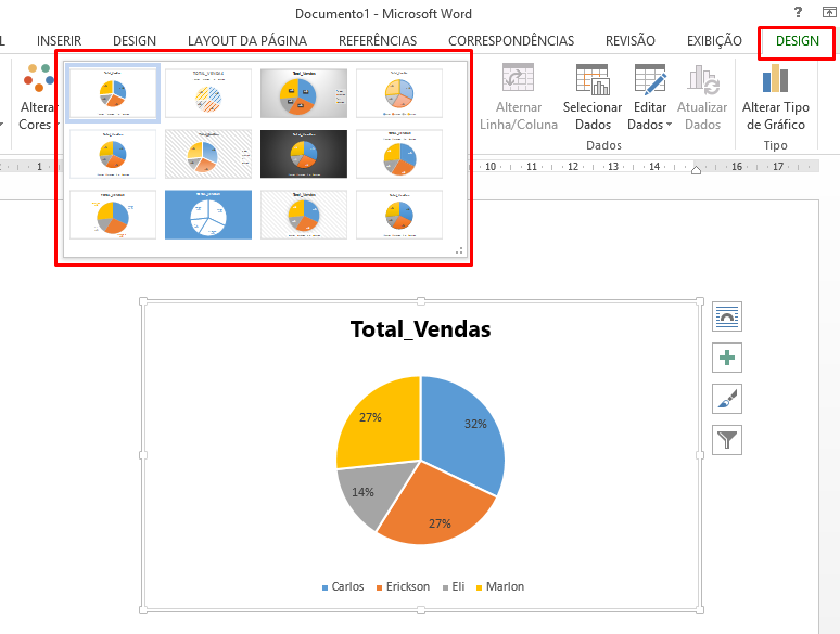 Como Fazer um Gráfico no Word - Ninja do Excel