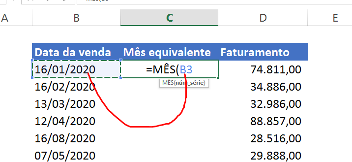 Como usar a Função MÊS no Excel - Ninja do Excel