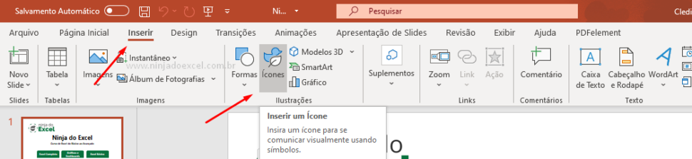 Como Inserir Ícones no PowerPoint - Ninja do Excel