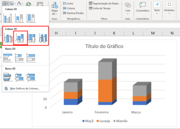 Gráfico de Colunas Empilhadas no Excel - Ninja do Excel