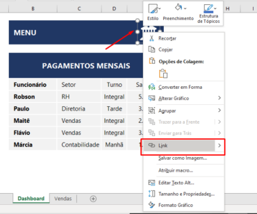 Como Criar Link no Excel para Outra Aba - Ninja do Excel