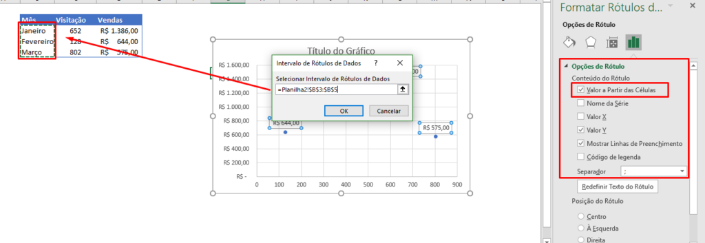 Inserir Rótulos de Dados no Excel - Ninja do Excel