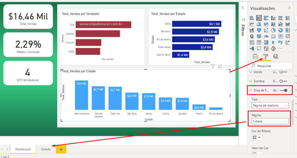 Como Criar um ToolTip no Power BI - Ninja do Excel
