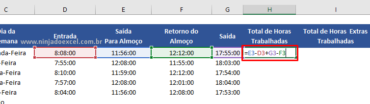Como Calcular Horas Trabalhadas no Excel - Ninja do Excel