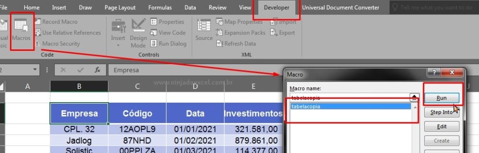 Como Criar Macro no Excel - Passo a Passo - Ninja do Excel