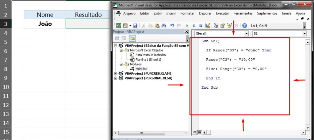 Básico da Função SE Com VBA no Excel - Ninja do Excel