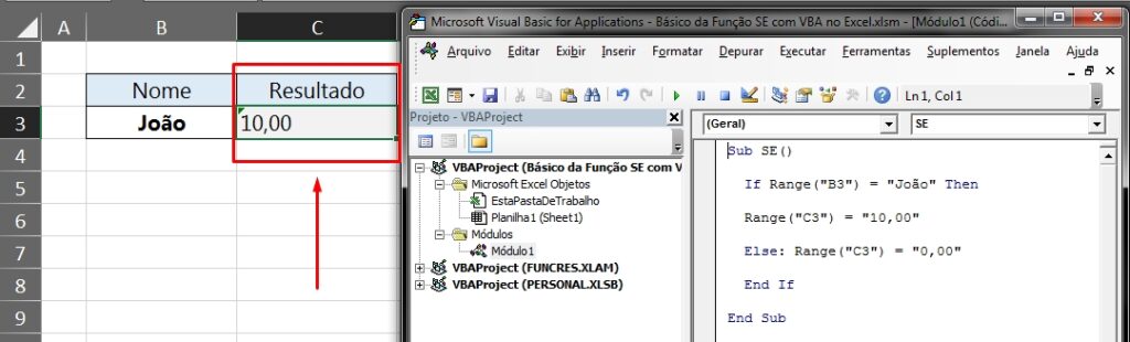 Básico Da Função Se Com Vba No Excel Ninja Do Excel