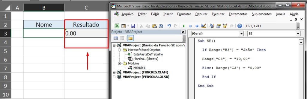 Básico Da Função Se Com Vba No Excel Ninja Do Excel