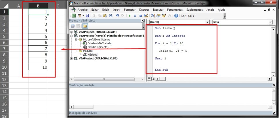 Como Listar Números Com VBA no Excel - Ninja do Excel