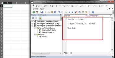 Selecionar a Última Célula do Excel Com VBA - Ninja do Excel