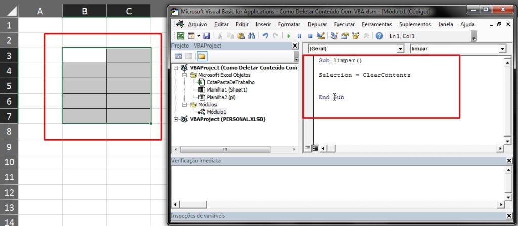 Como Deletar Células Com VBA - Ninja do Excel