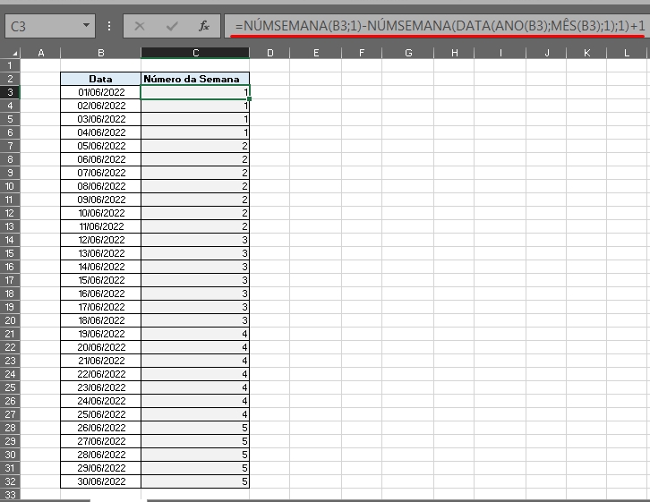 Como Exibir O N mero De Semanas Do M s No Excel Ninja Do Excel
