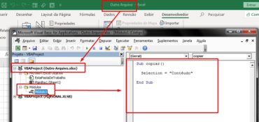 Como Abrir Código do VBA em Outra Planilha do Excel