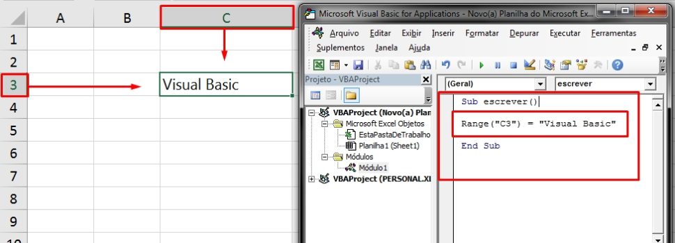 Como Escrever Dentro de Uma Célula Com VBA - Ninja do Excel