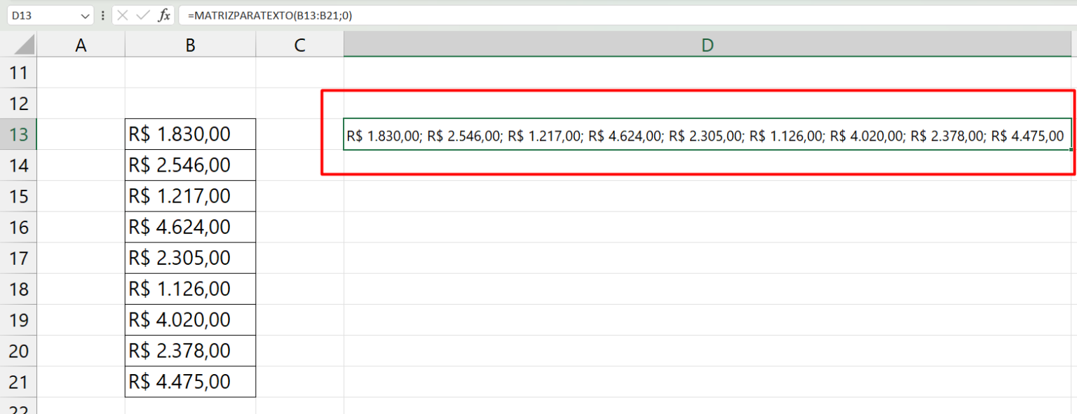 Unir Textos com a Função MATRIZPARATEXTO no Excel Unir Textos com a Função MATRIZPARATEXTO no Excel