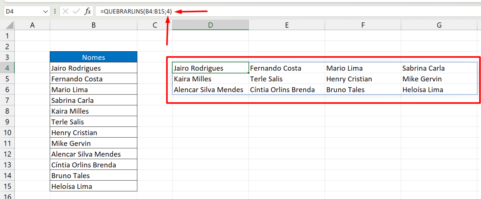 Como Dividir Uma Coluna em Várias Partes no Excel