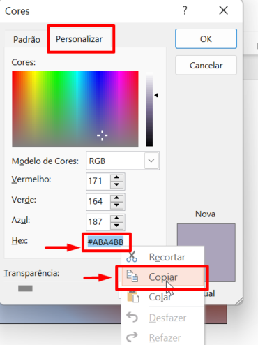 CORES no PowerPoint [Códigos Hexadecimais no PowerPoint]