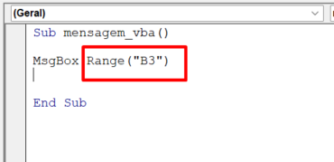 Exibir Conteúdos de Células do Excel Dentro do MSGBOX [VBA]