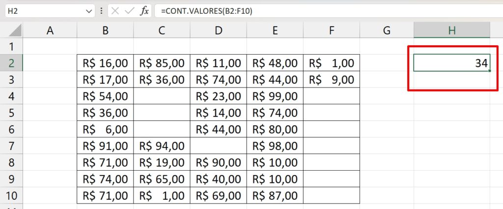 Contar Células Preenchidas com Texto Excel - Ninja do Excel