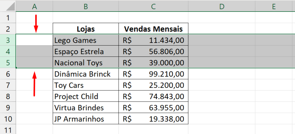 Como Inserir Linha no Excel - Ninja do Excel