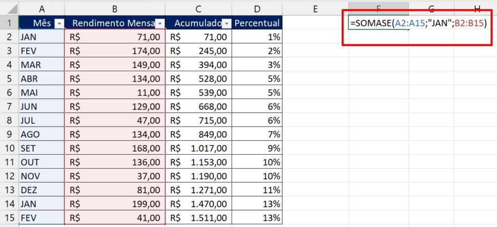 Como Somar uma Coluna no Excel - Ninja do Excel