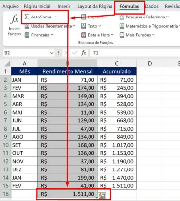 Como Somar uma Coluna no Excel - Ninja do Excel