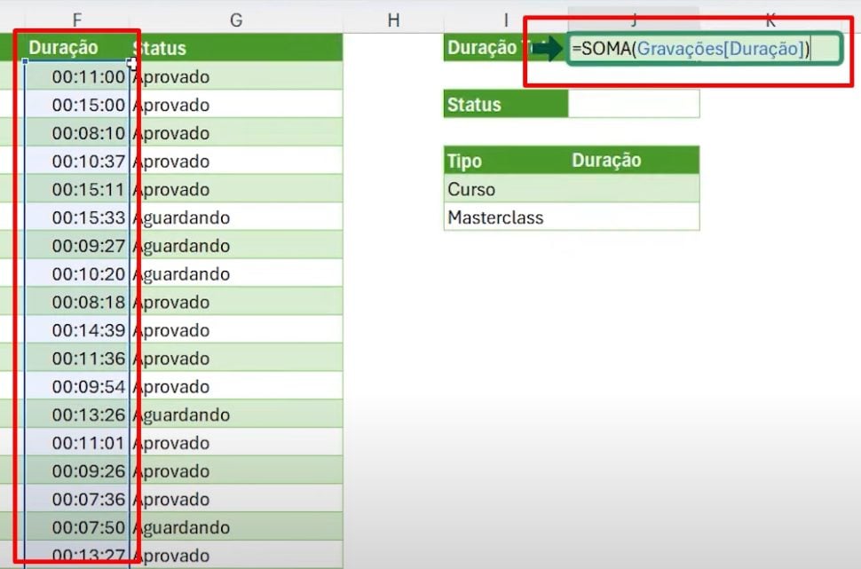 Como Somar HORAS no Excel [Simplificado e com Tutorial em Vídeo ...
