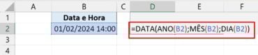 Como Separar Data e Horas no Excel - Ninja do Excel