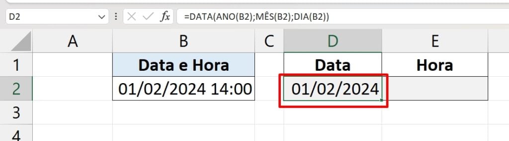 Como Separar Data e Horas no Excel - Ninja do Excel