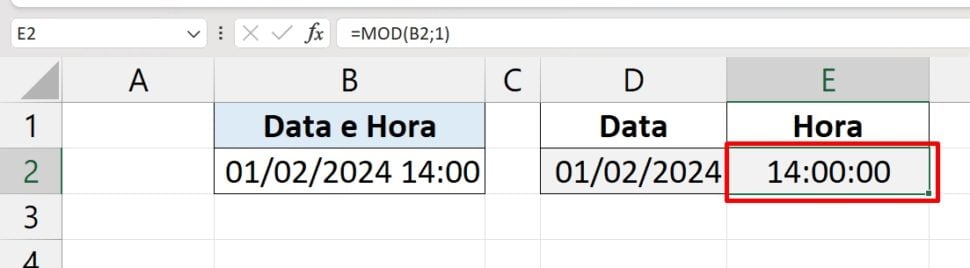 Como Separar Data e Horas no Excel - Ninja do Excel