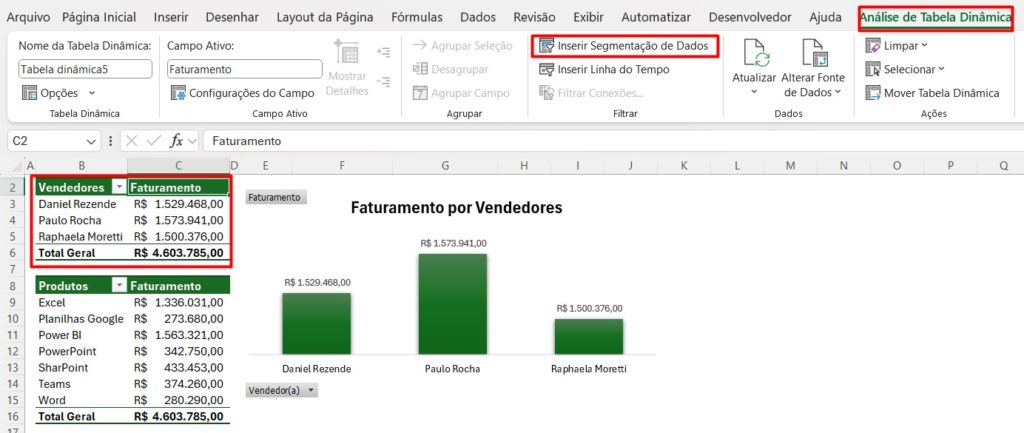 Como Configurar Segmentação de Dados no Excel - Ninja do Excel