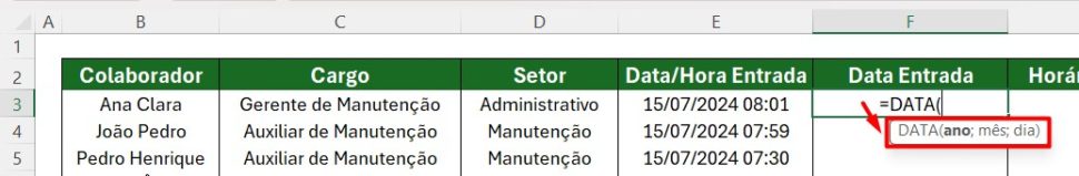 Como Separar Data e Hora no Excel - Ninja do Excel