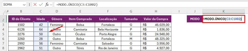 Como Calcular Moda no Excel - Ninja do Excel