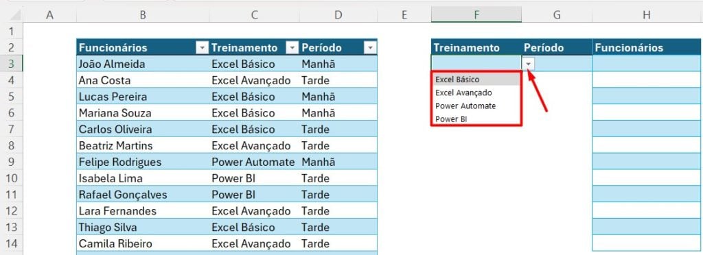 Lista Suspensa com Função Filtro no Excel - Ninja do Excel