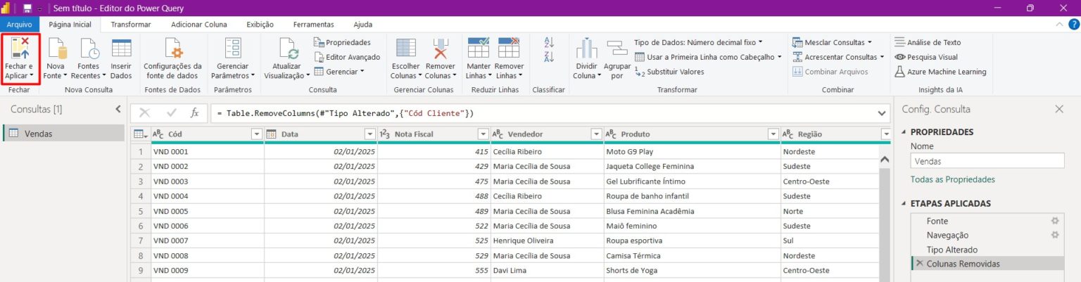 Configurar Visual de Matriz no Power BI - Ninja do Excel