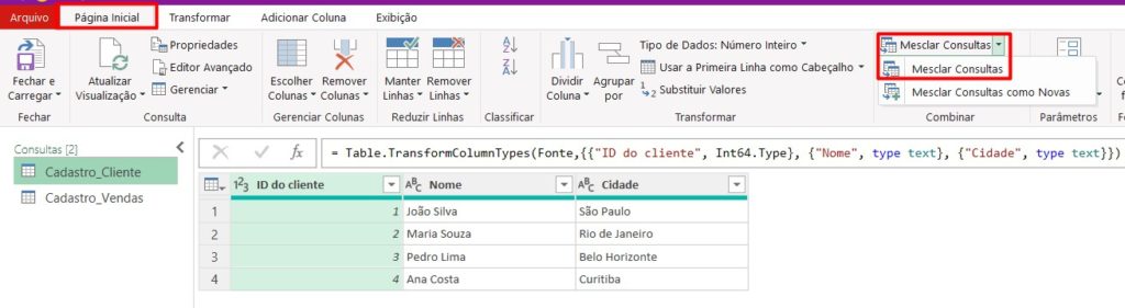 Como Mesclar Tabelas no Excel Usando o Power Query - Ninja do Excel